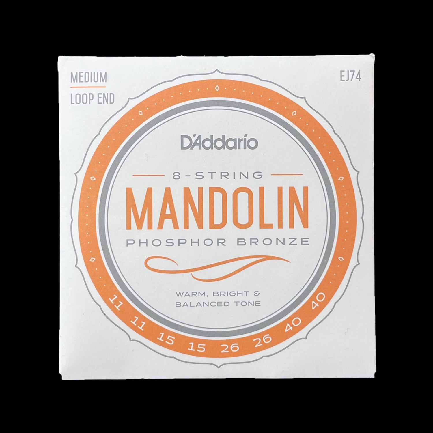 11-40 D'Addario EJ74 Medium Mandolin Strings – McKenzie River Music